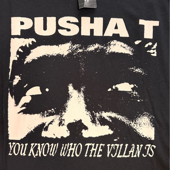 Shirts | Nwt Pusha T Black Tee Comes In Multiple Sizes | Poshmark